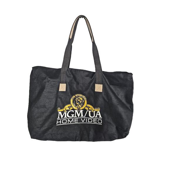 MGM | Bags | Mgm Ua Home Video Tote Bag Black Lion Logo Blockbuster ...